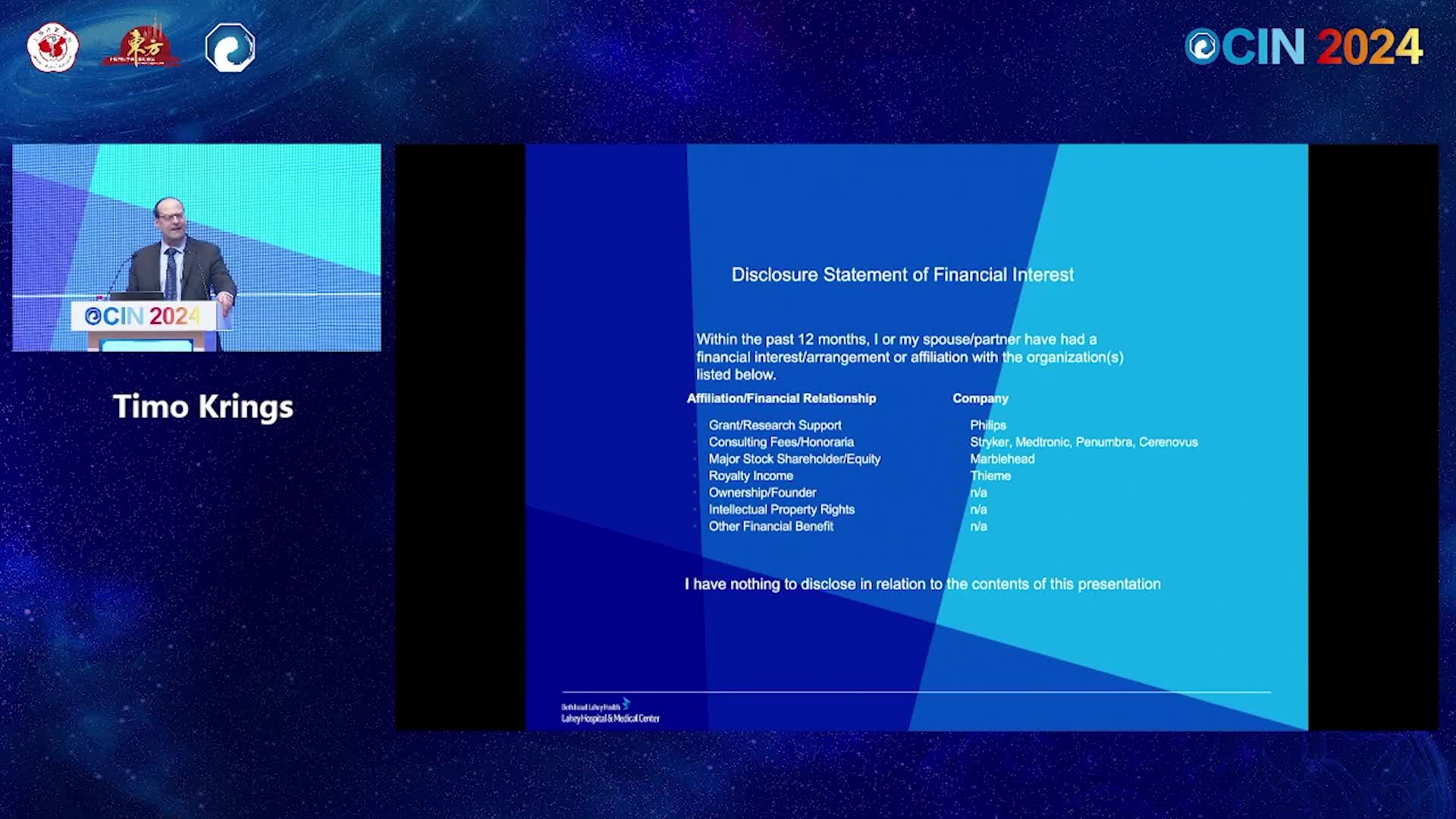 OCIN专访丨Timo Krings教授：OCIN事业大步流星，脑血管畸形诊疗慎笃行 - 脑医汇